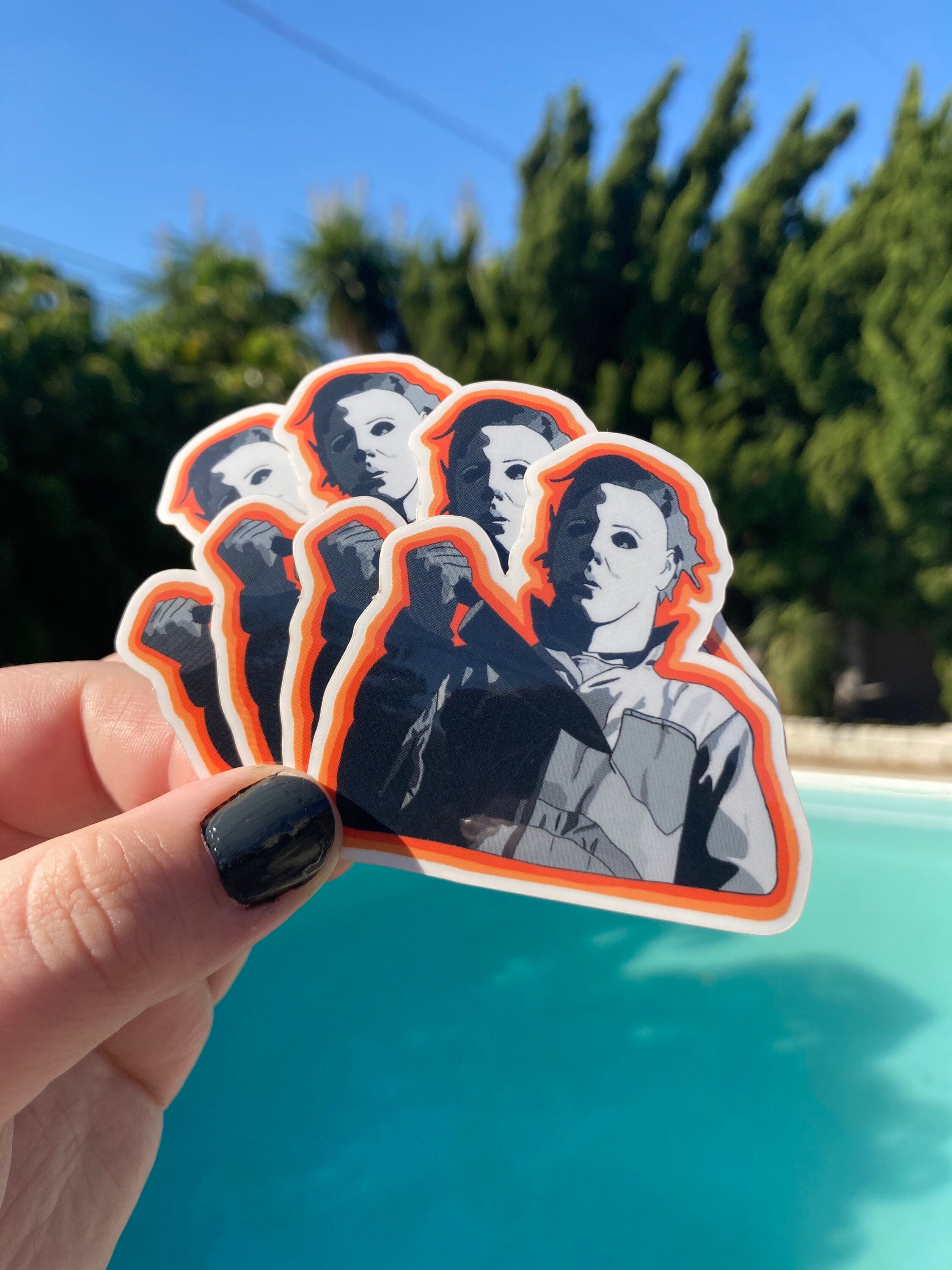 Michael Myers Halloween sticker movie characters cult | Etsy