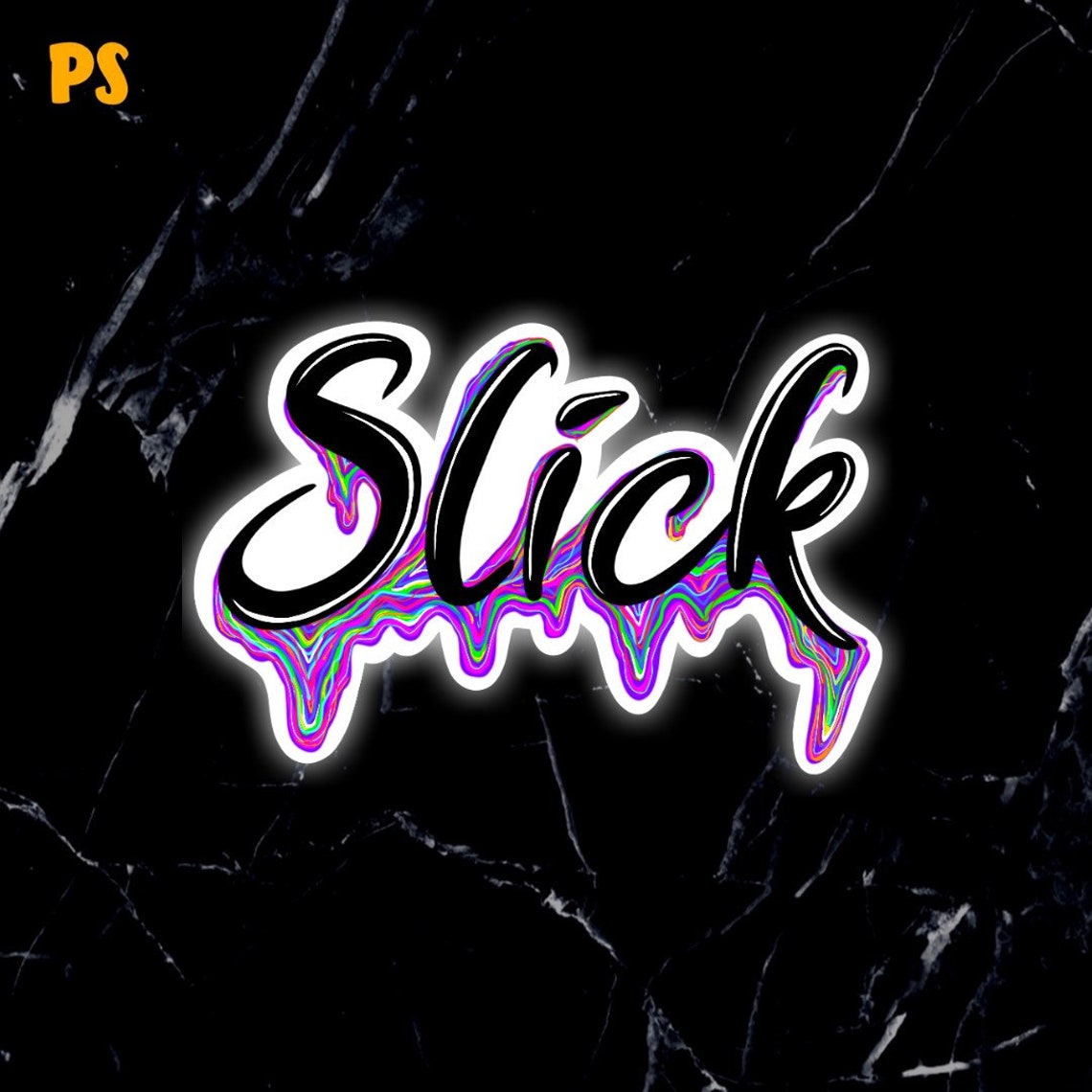 Slick Oil Spill Sticker waterproof vinyl decal art design | Etsy