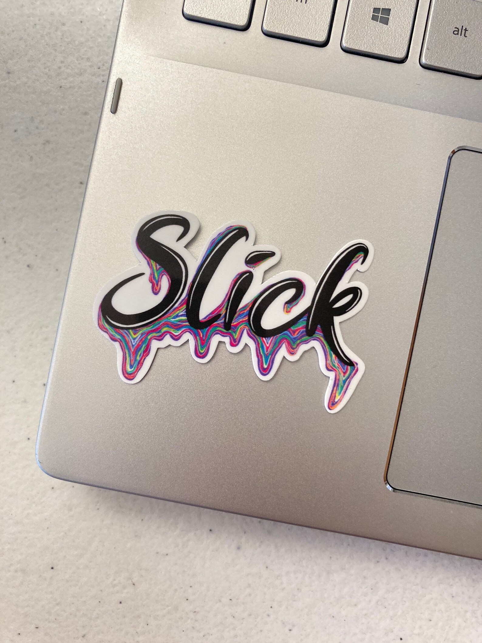 Slick Oil Spill Sticker waterproof vinyl decal art design | Etsy