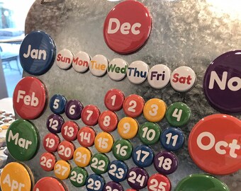 Perpetual Calendar-numbers 1-31-and Months-and Weekdays Wood | Etsy