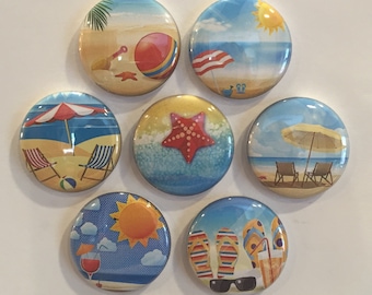 Beach magnets | Etsy