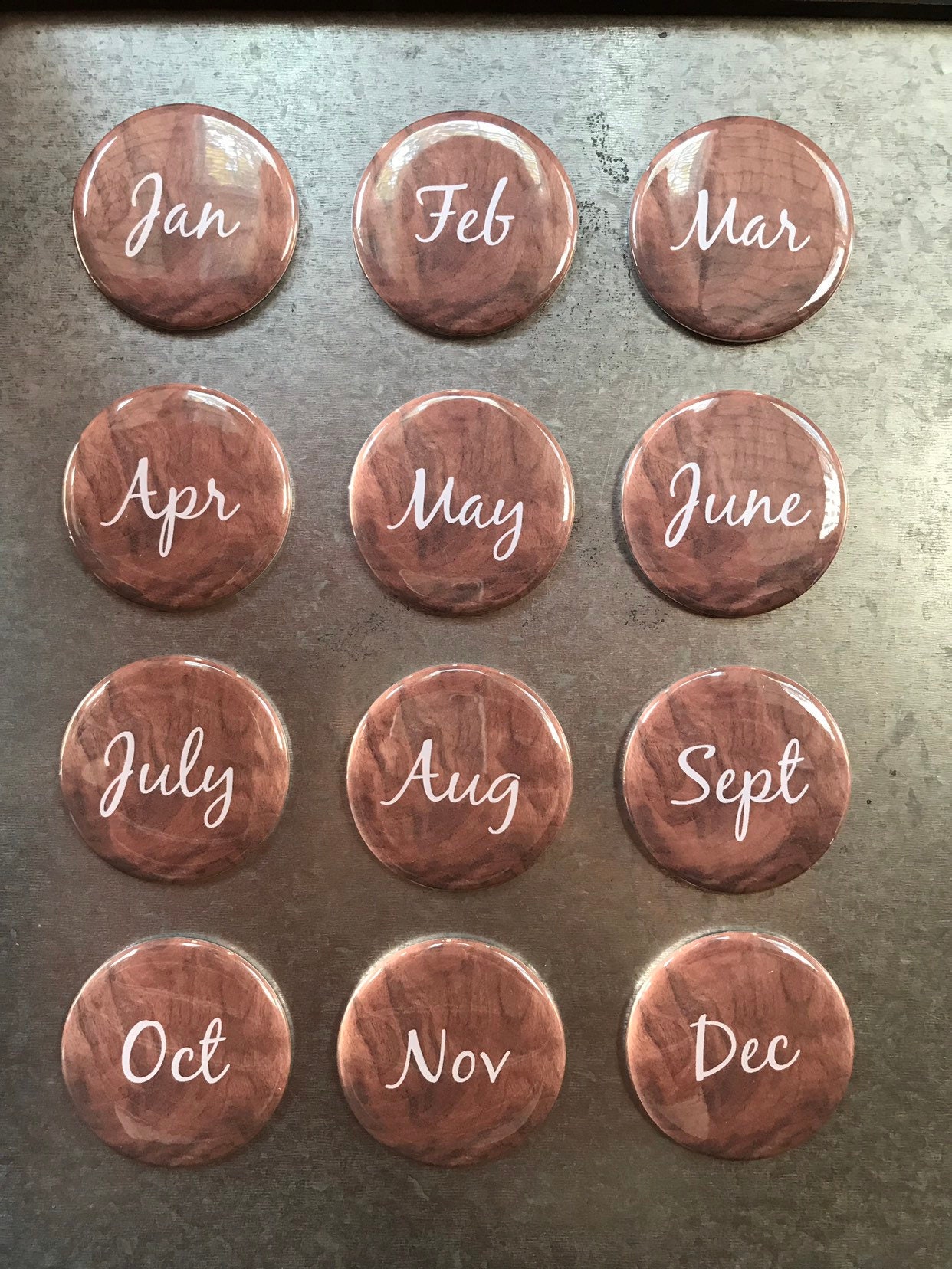 Perpetual Calendar-numbers 1-31-and Months-and Weekdays Wood - Etsy