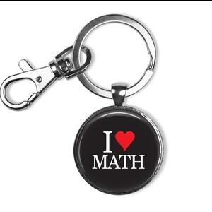 I Love Math Keychain - Etsy