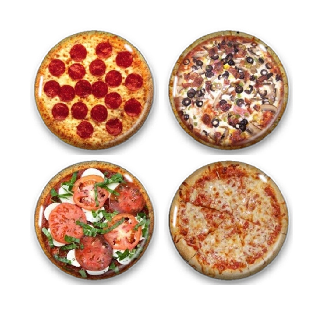Pizza 2.25 Magnets Set of 4 - Etsy