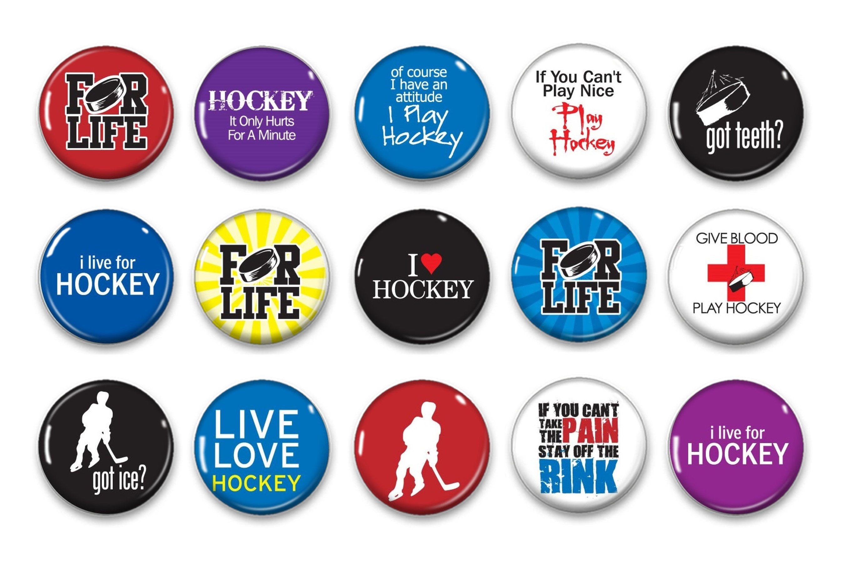 Hockey 1 Magnets Set of 15 | Etsy