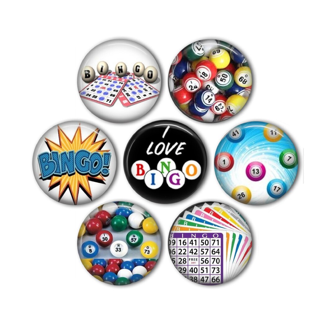 Bingo 1" Magnets - Set of 7 - Etsy