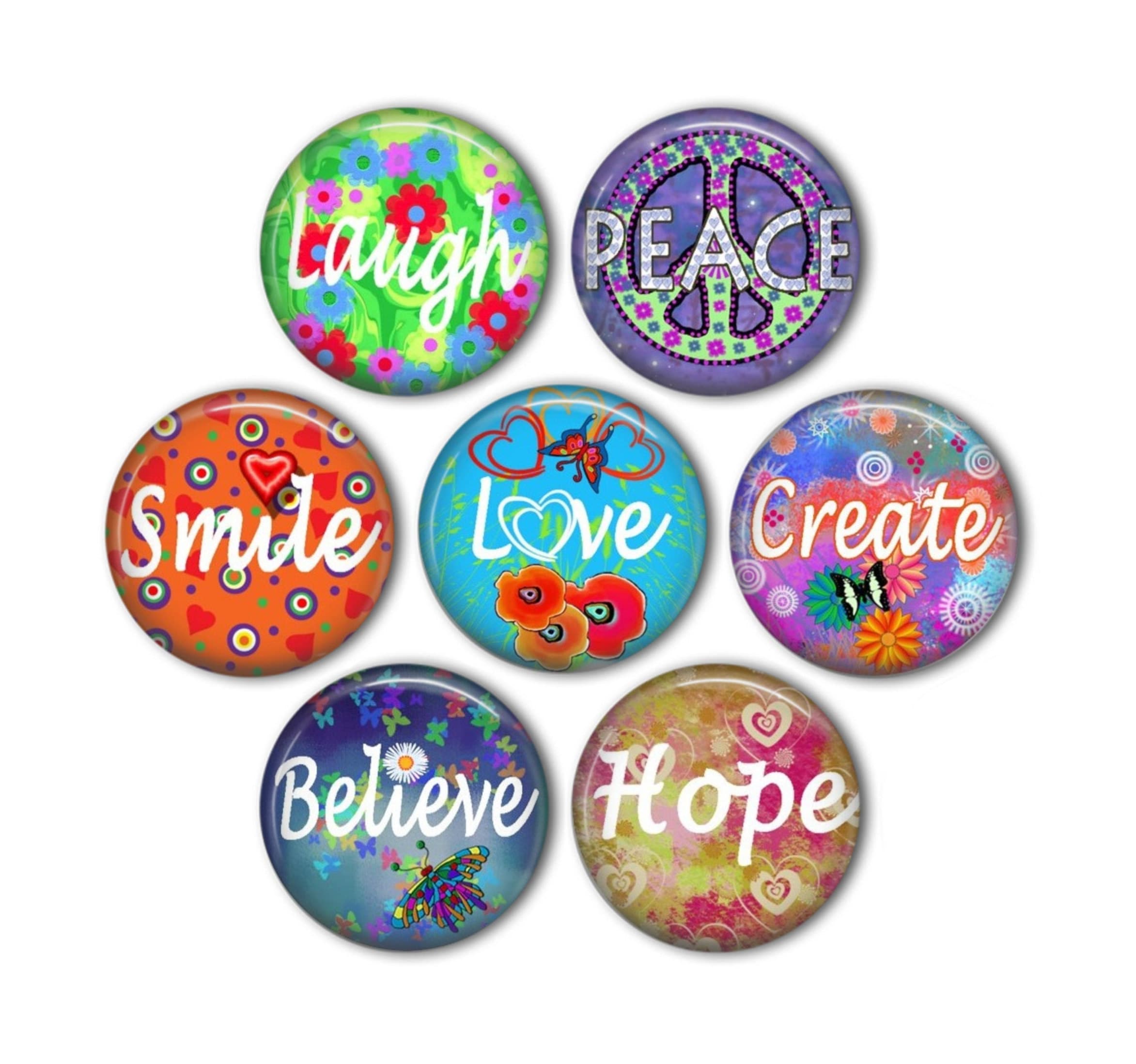 Fun Inspirational 1 Magnets set of 7 | Etsy