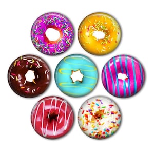 Doughnut 1 Magnets Set of 7 - Etsy