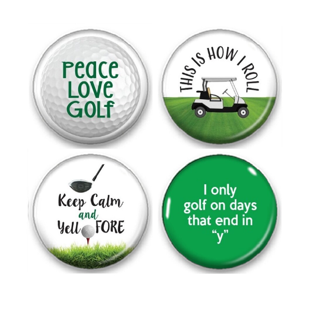 Golf 2.25" Magnets - Set of 4 - Etsy