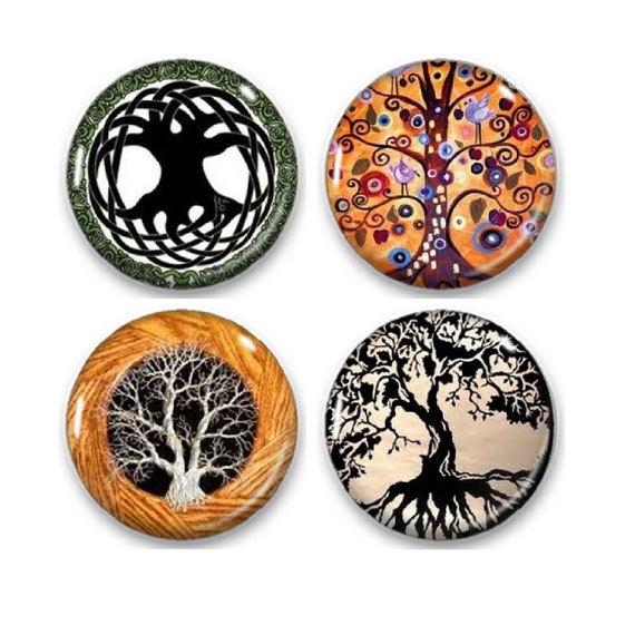 Tree of Life 2.25 Magnets Set of 4 | Etsy