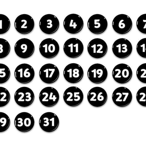 Number Magnets - Etsy