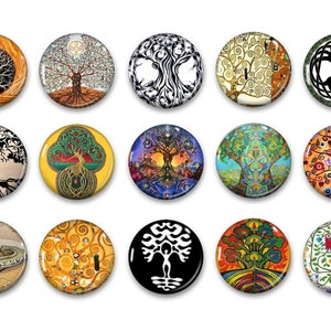 Tree of Life 1" Magnets - Set of 15 - Etsy