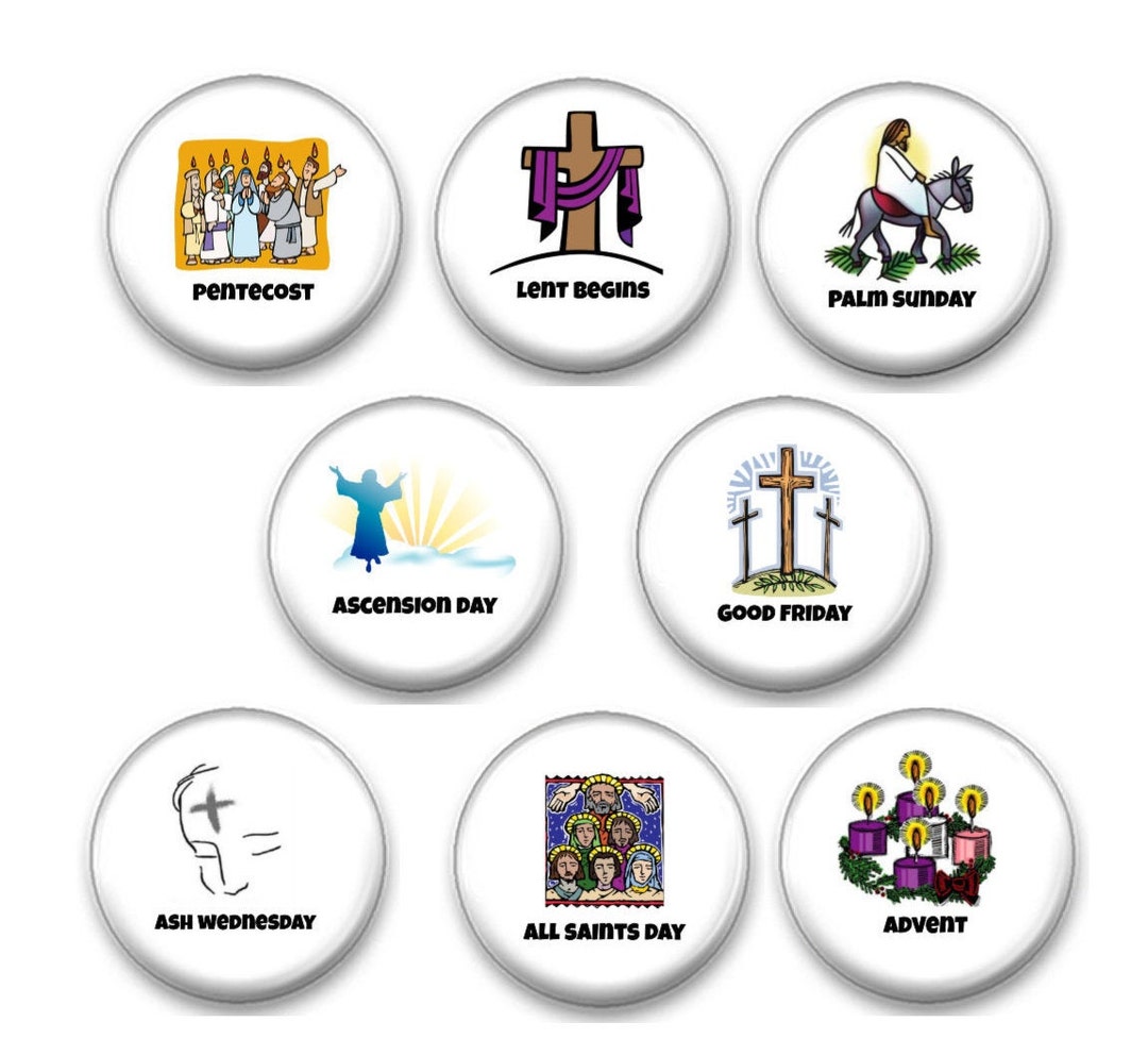 1" CHRISTIAN HOLIDAYS Magnetic Calendar Expansion Pack - Set of 8 - Etsy