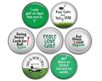 Golf 2.25 Magnets Set of 4 | Etsy