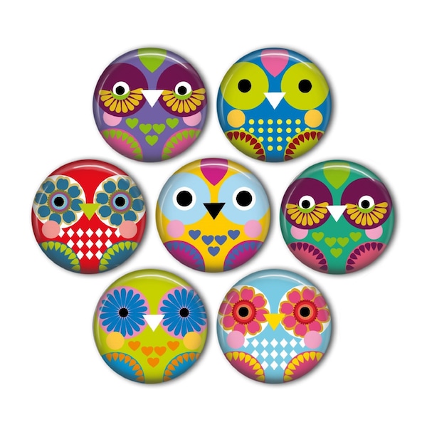 Owl Magnets - Etsy