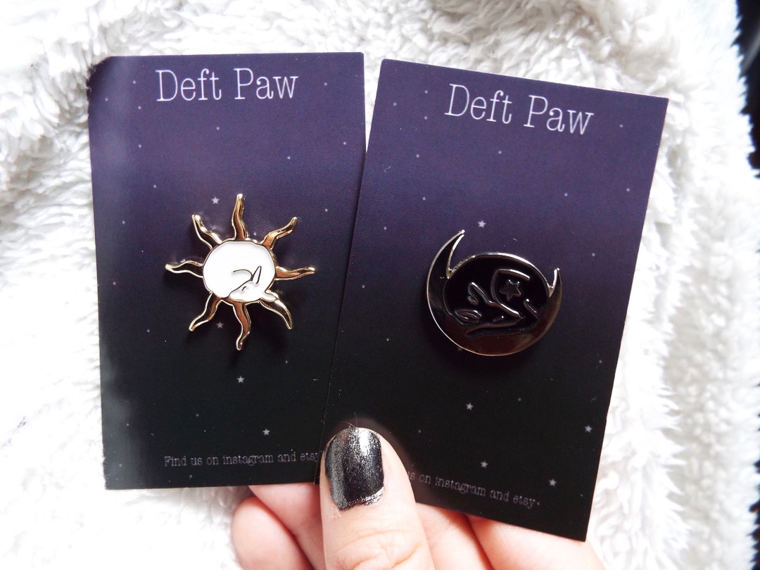 Sun and Moon Pin Set - Etsy