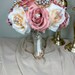 Elegant Rose Pink and Ivory Bouquet Bridal Bouquet Rose Pink and Ivory ...