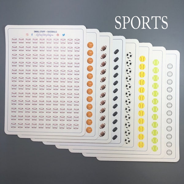 Happy Planner Sports Stickers - Etsy