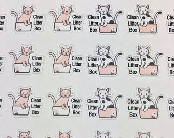 Litter Box Stickers | Etsy