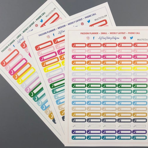 BIRTHDAY Stickers for the Monthly Layout Section Available | Etsy