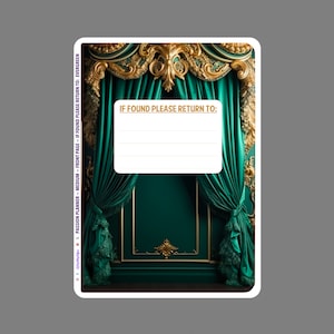 FRONT PAGE If Found Please Return To: Full Sheet Sticker for the Small ...