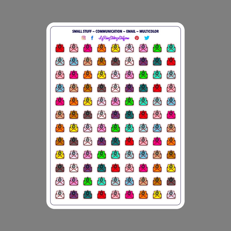 COMMUNICATION Stickers for Passion Planner Happy Planner - Etsy