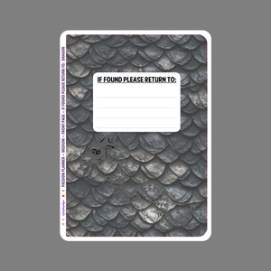 FRONT PAGE If Found Please Return To: Full Sheet Sticker for the Small ...