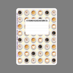 FRONT PAGE If Found Please Return To: Full Sheet Sticker for the Small ...