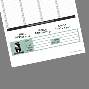 HOTEL RESERVATION - Stickers - Space of Infinite Possibility - Passion ...