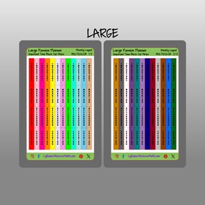 IMPORTANT, Morning, Afternoon, Evening Time Block Out Strips STICKERS ...