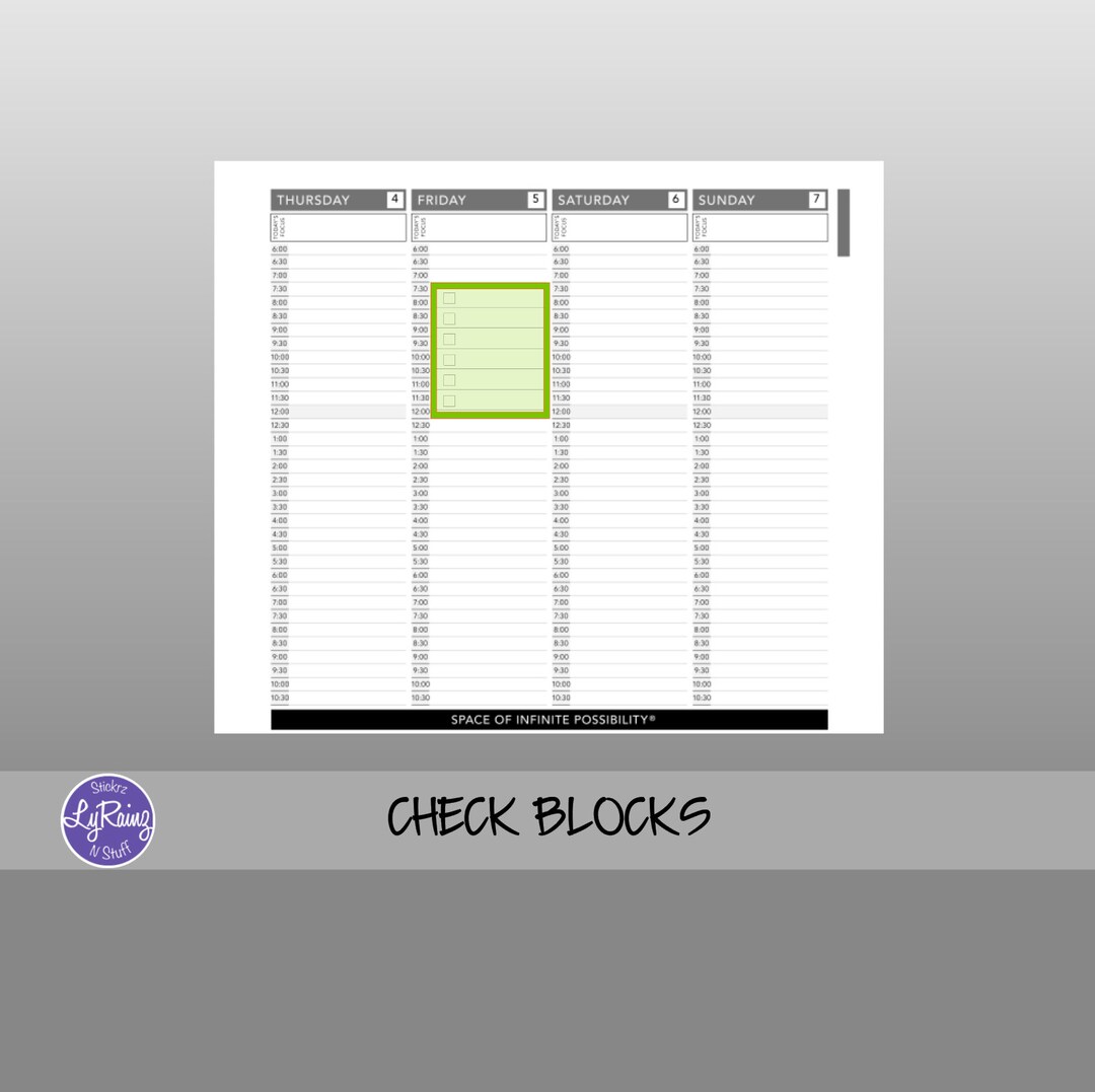 CHECK BLOCKS - Stickers - for the Small, Medium and Large Size Passion ...