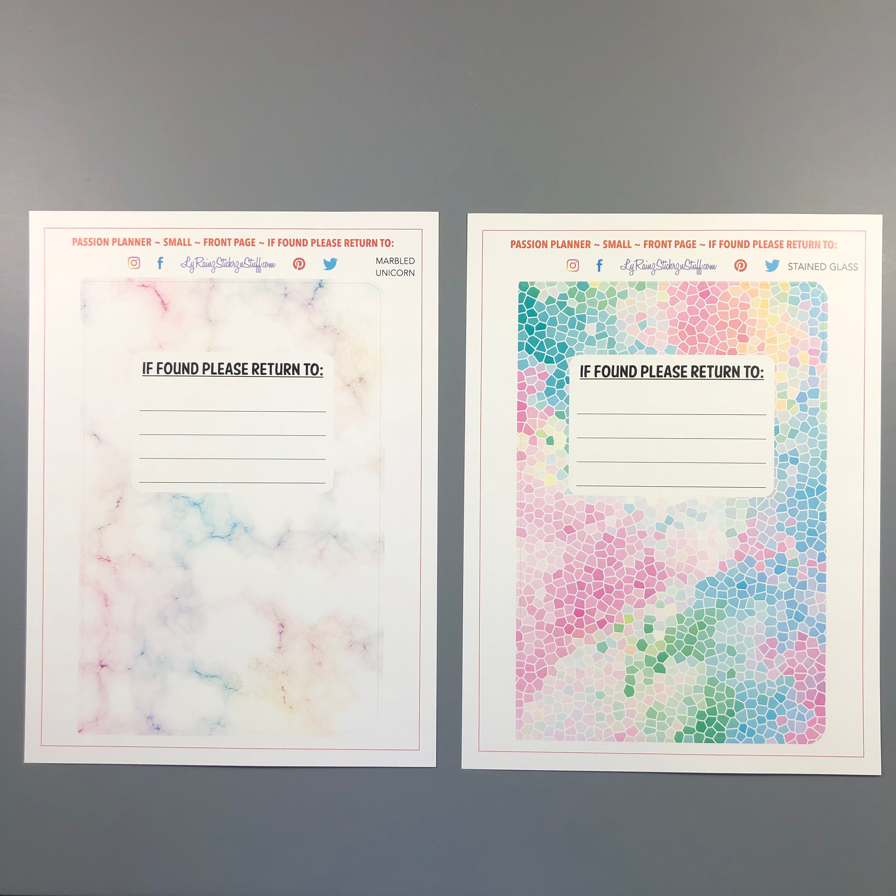 FRONT PAGE If Found Please Return To: Full | Etsy