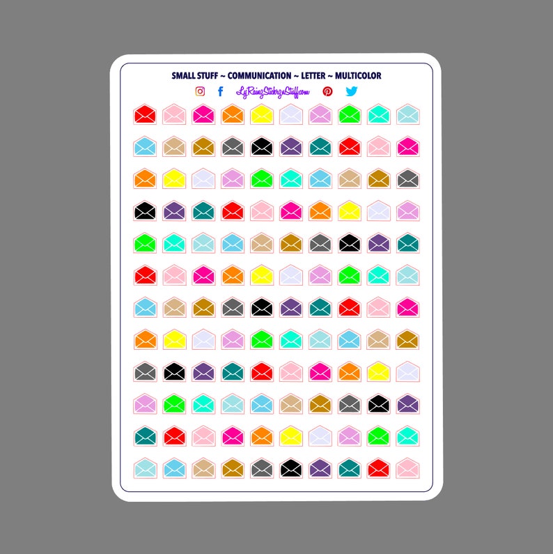 COMMUNICATION Stickers for Passion Planner Happy Planner - Etsy