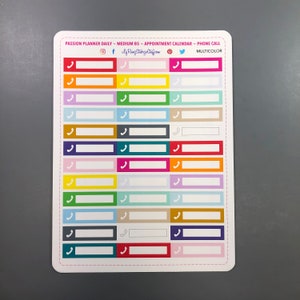 PHONE CALL Stickers Available in the Passion Planner Weekly - Etsy