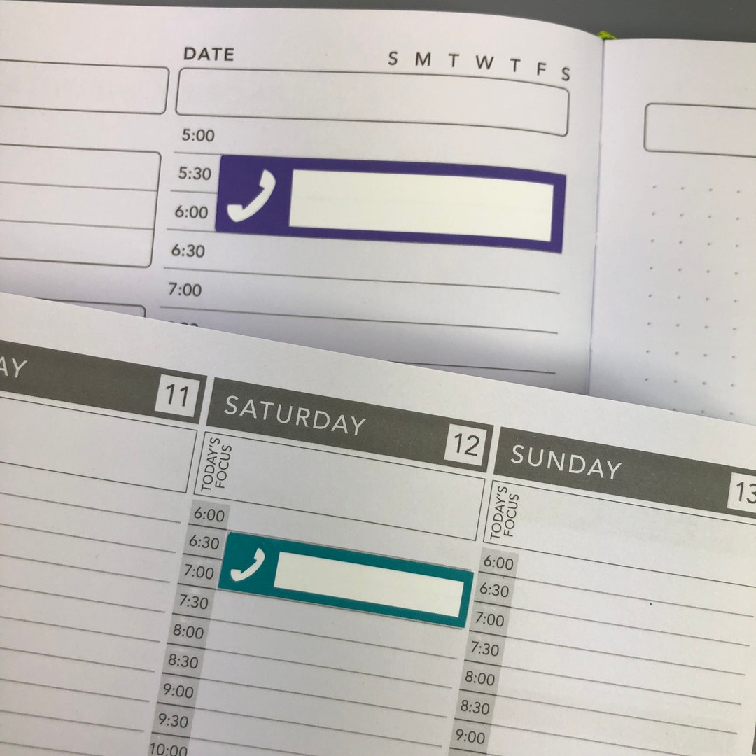 PHONE CALL Stickers Available in the Passion Planner Weekly - Etsy