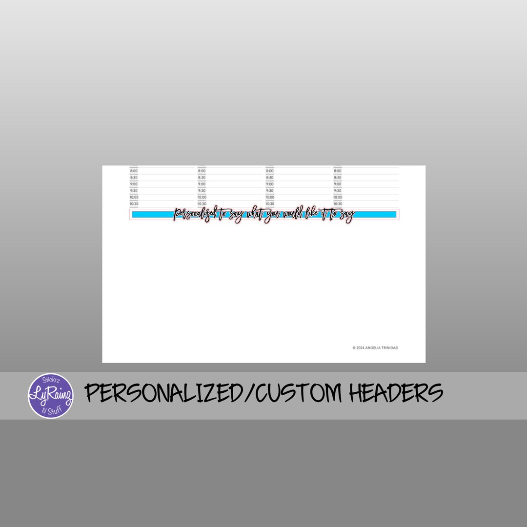 PERSONALIZED/CUSTOM CURSIVE Cover Ups Stickers for the Space of ...