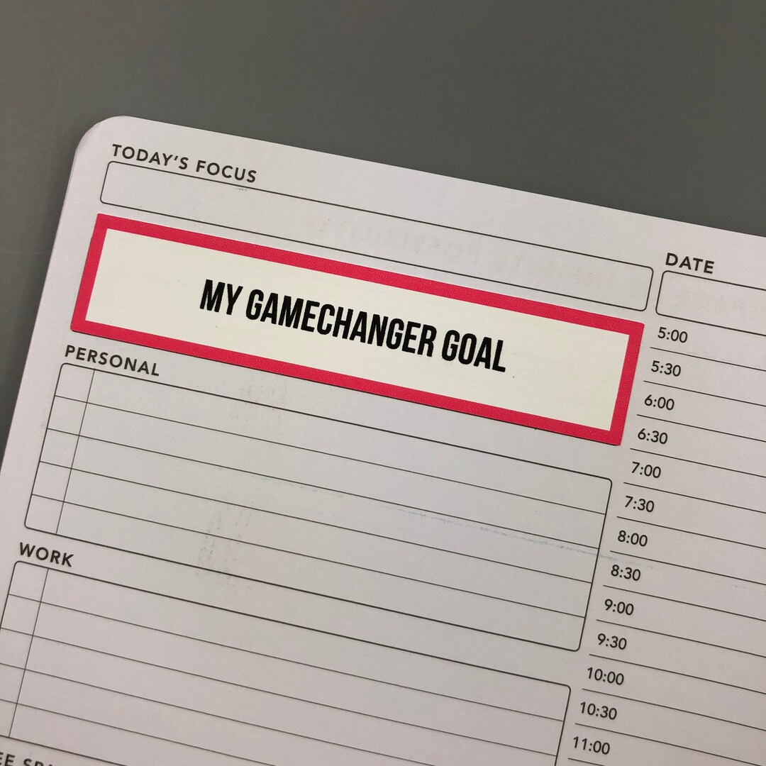 My GAMECHANGER GOAL Stickers for the Old and NEW small A5 - Etsy