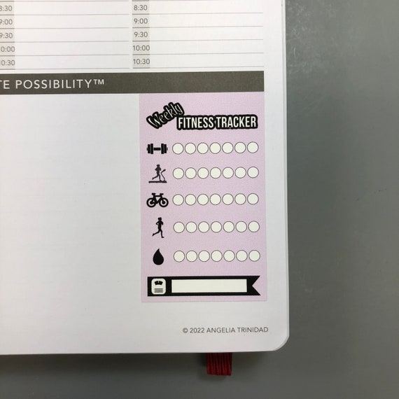 FITNESS TRACKER weekly Stickers for Passion Planner Erin - Etsy