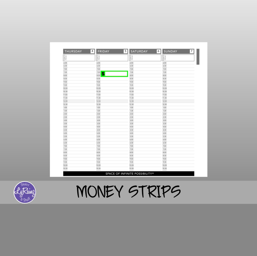 MONEY STRIPS - STICKERS for the Small, Medium and Large Size Passion ...