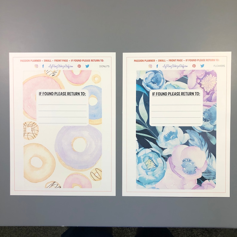 FRONT PAGE If Found Please Return To: Full | Etsy