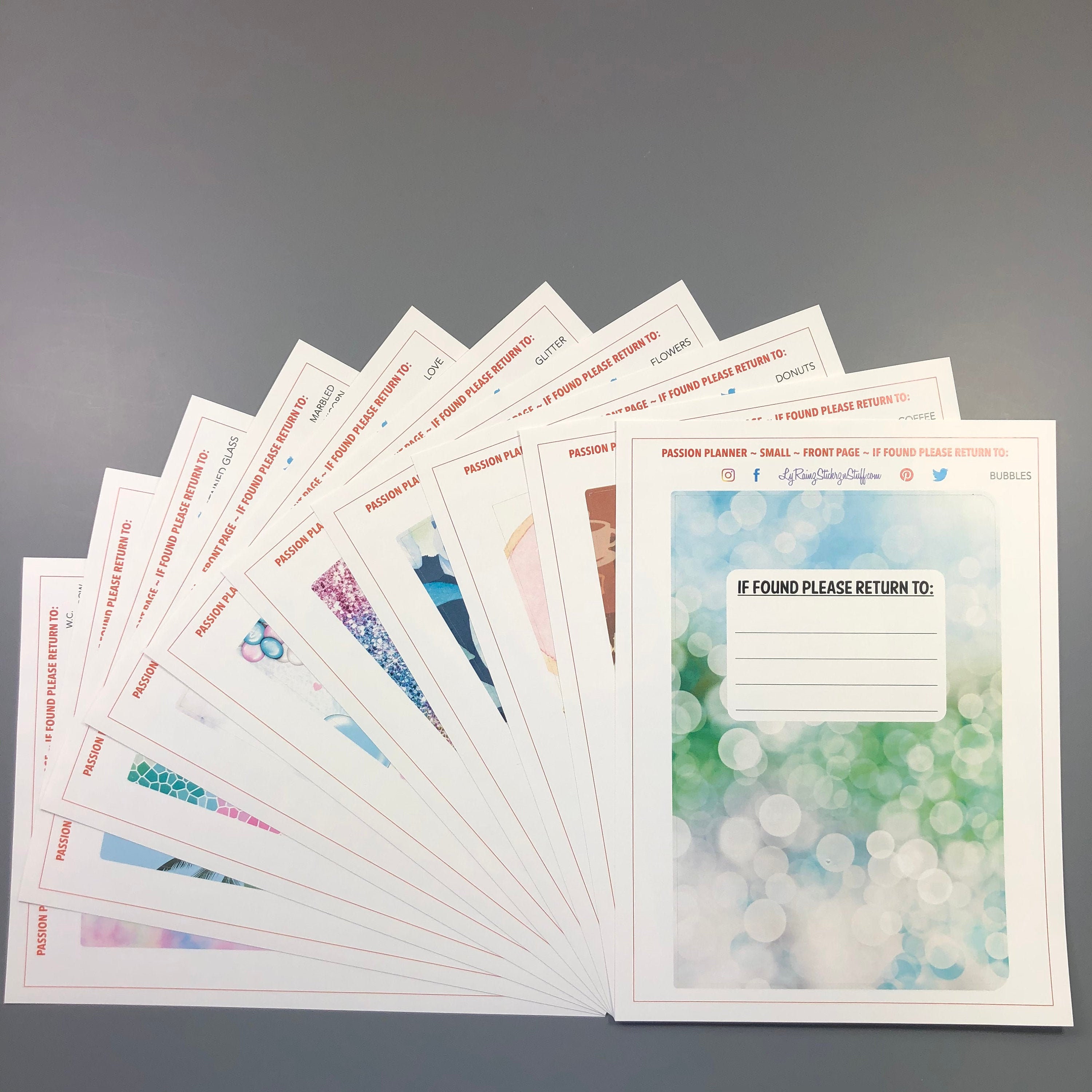 FRONT PAGE If Found Please Return To: Full | Etsy