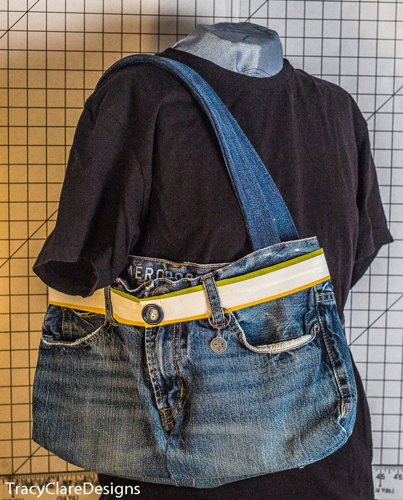 Women's Unique Denim Shoulder Bag - Etsy