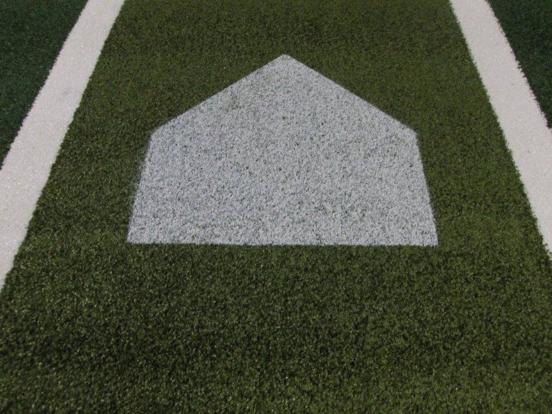 6'X12' Baseball/softball Home Plate Turf Hitting Mat - Etsy UK