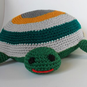 Round Crochet Turtle Pillow / Round Pillow / Baby Pillow / Kids Room ...