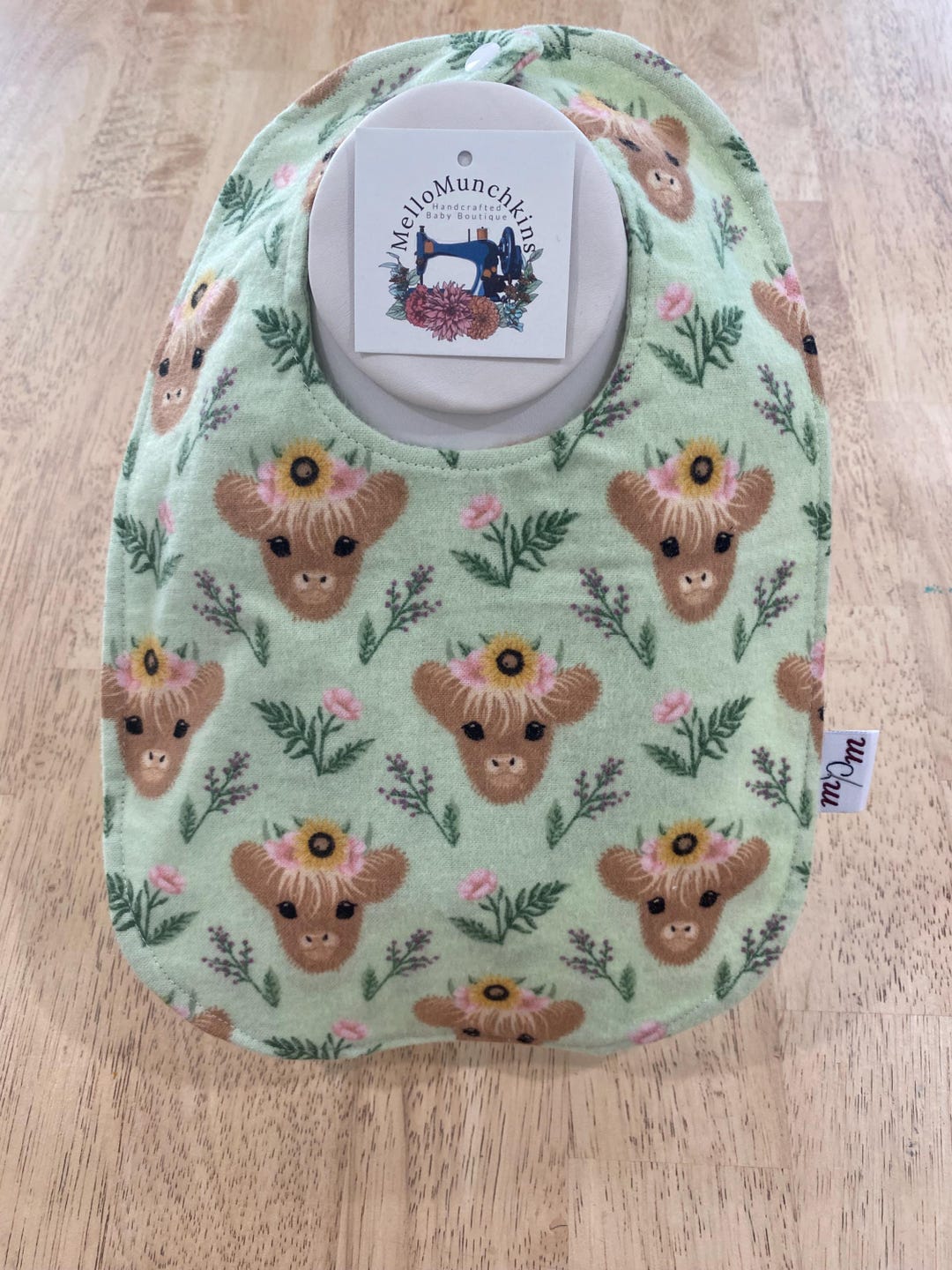 Highland Cow Print Baby Bibs - Etsy