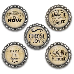 Positive Images - Bottle Cap Images - Instant Download - Digital File ...