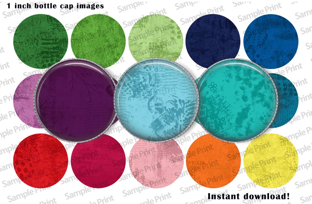 Colorful Images Editable BCI Colorful BCI 25mm Cabochons 1 Inch Circles ...