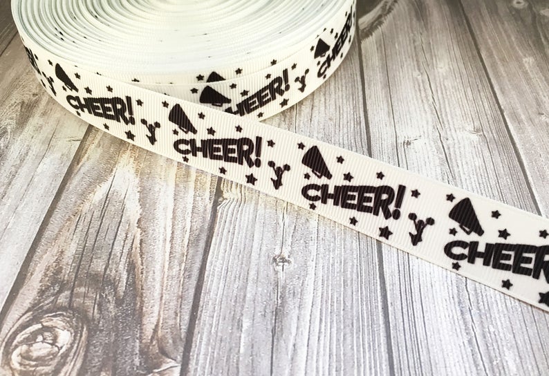 7/8 Cheer ribbon Cheer camp Cheer leader ribbon | Etsy