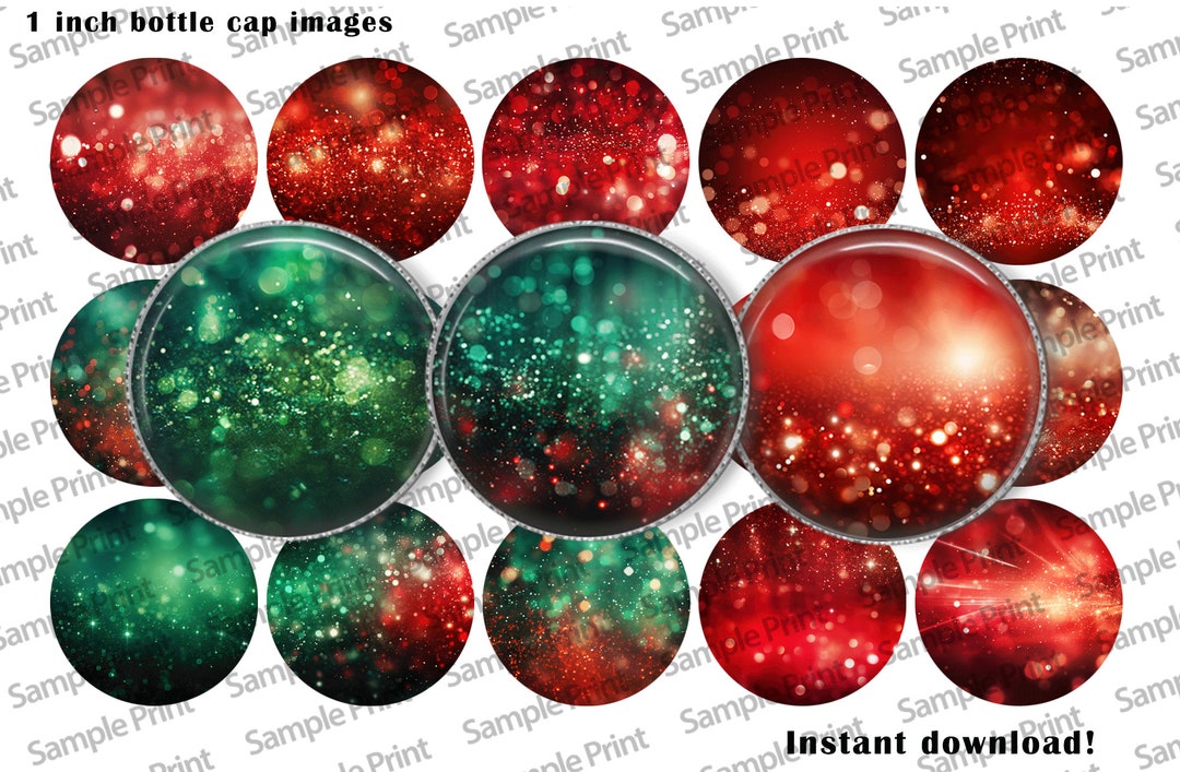 Christmas BCI Editable Christmas Editable BCI Sheet Bottle Cap Images ...