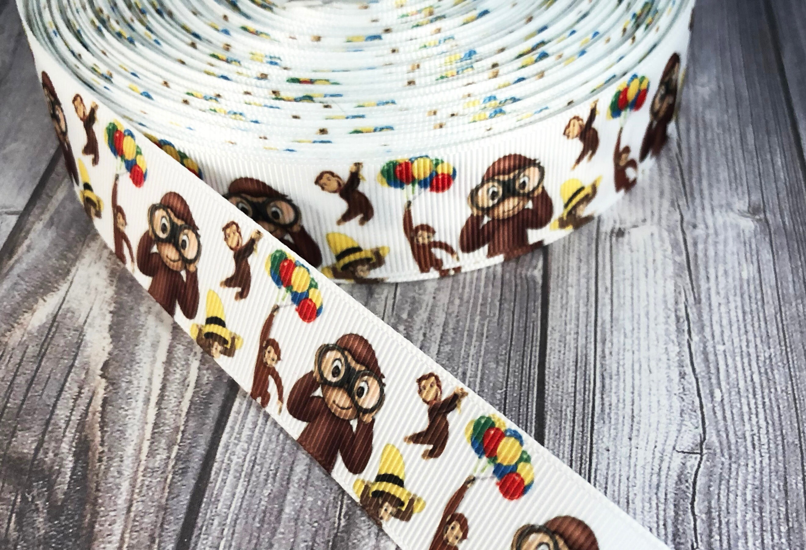 Monkey Business Ribbon Rubber Band